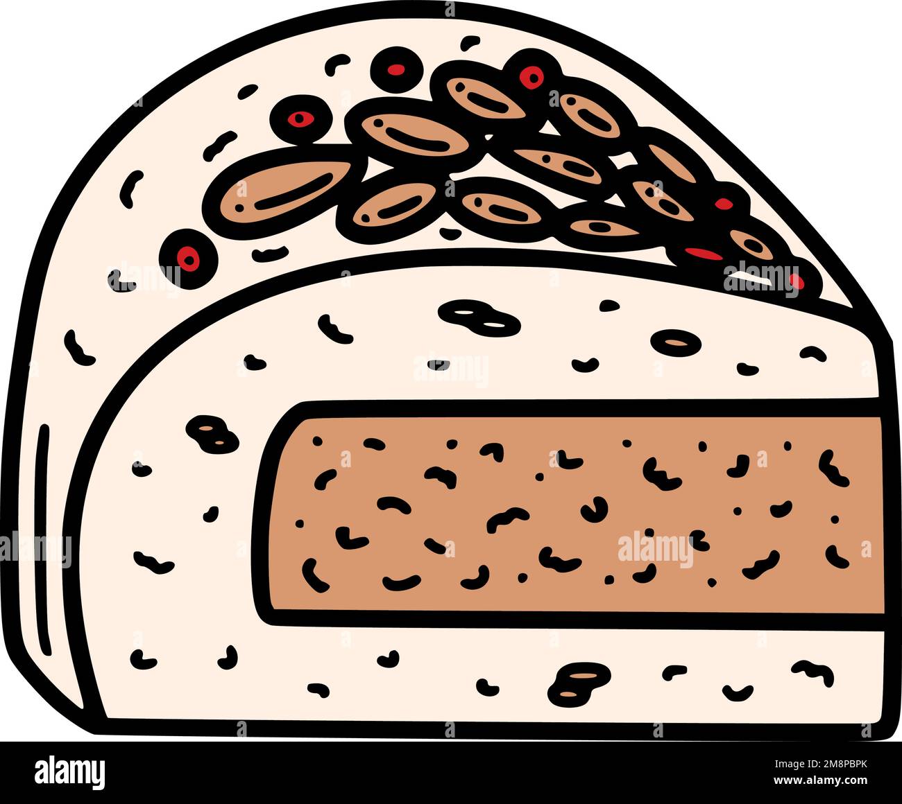 Eight Treasure Rice, Chinese Rice Pudding vector illustration. Chinese ...