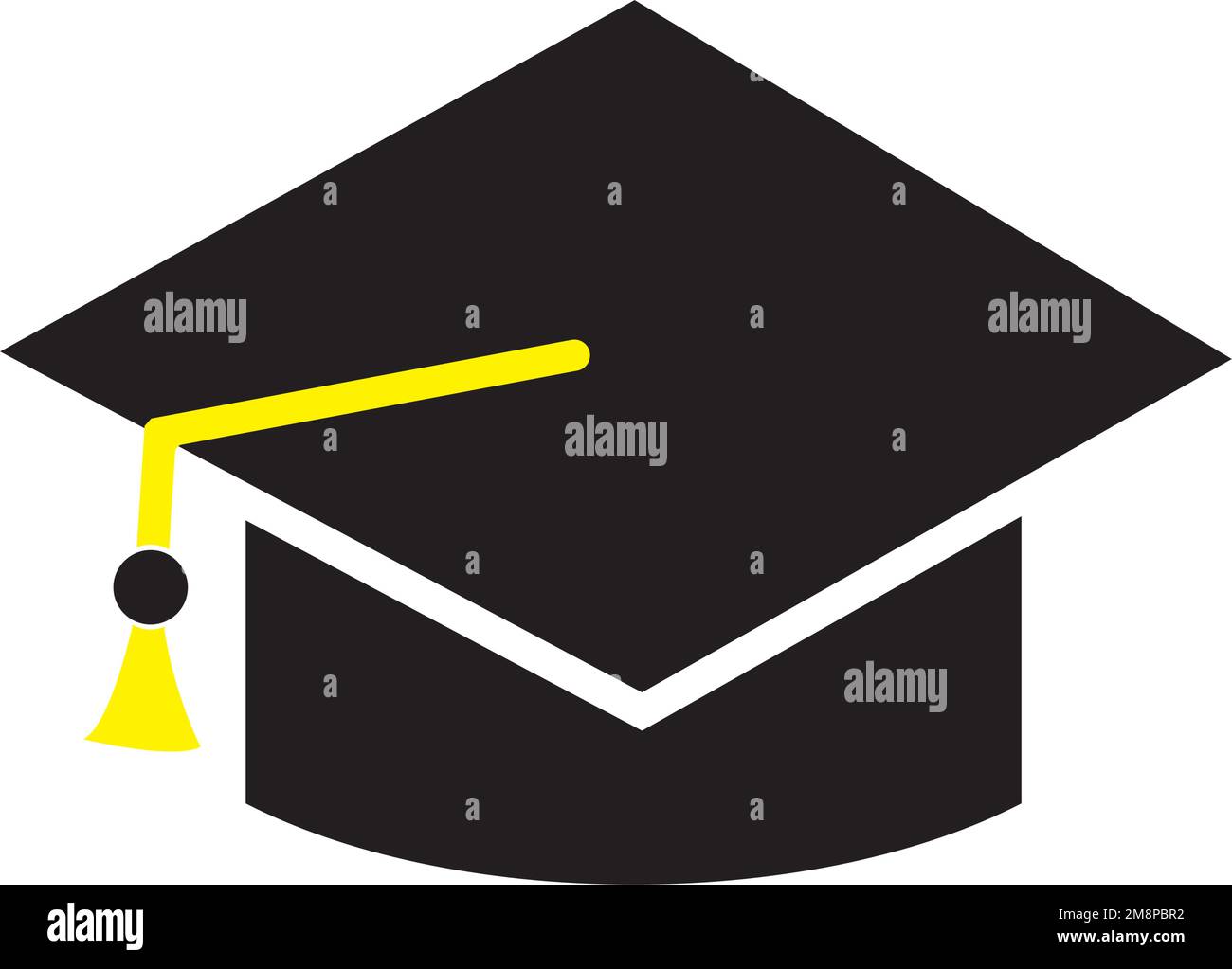 bachelor hat logo vektor template Stock Vector Image & Art - Alamy