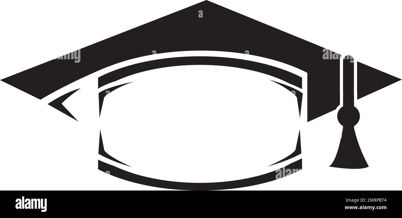 bachelor hat logo vektor template Stock Vector Image & Art - Alamy