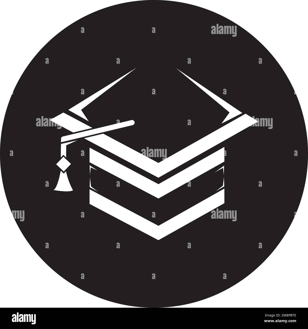 bachelor hat logo vektor template Stock Vector Image & Art - Alamy