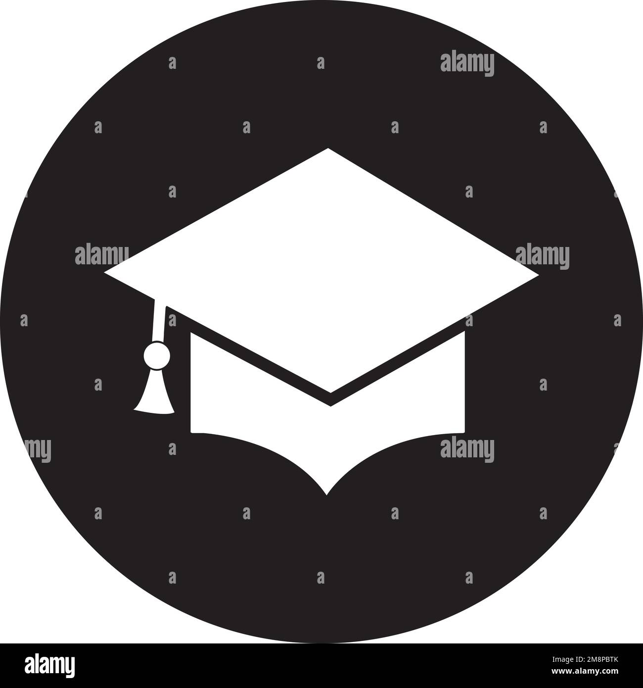 bachelor hat logo vektor template Stock Vector Image & Art - Alamy