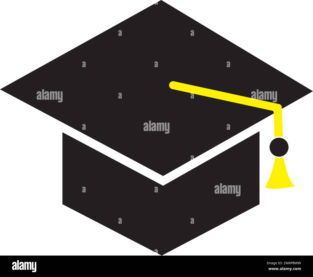 bachelor hat logo vektor template Stock Vector Image & Art - Alamy