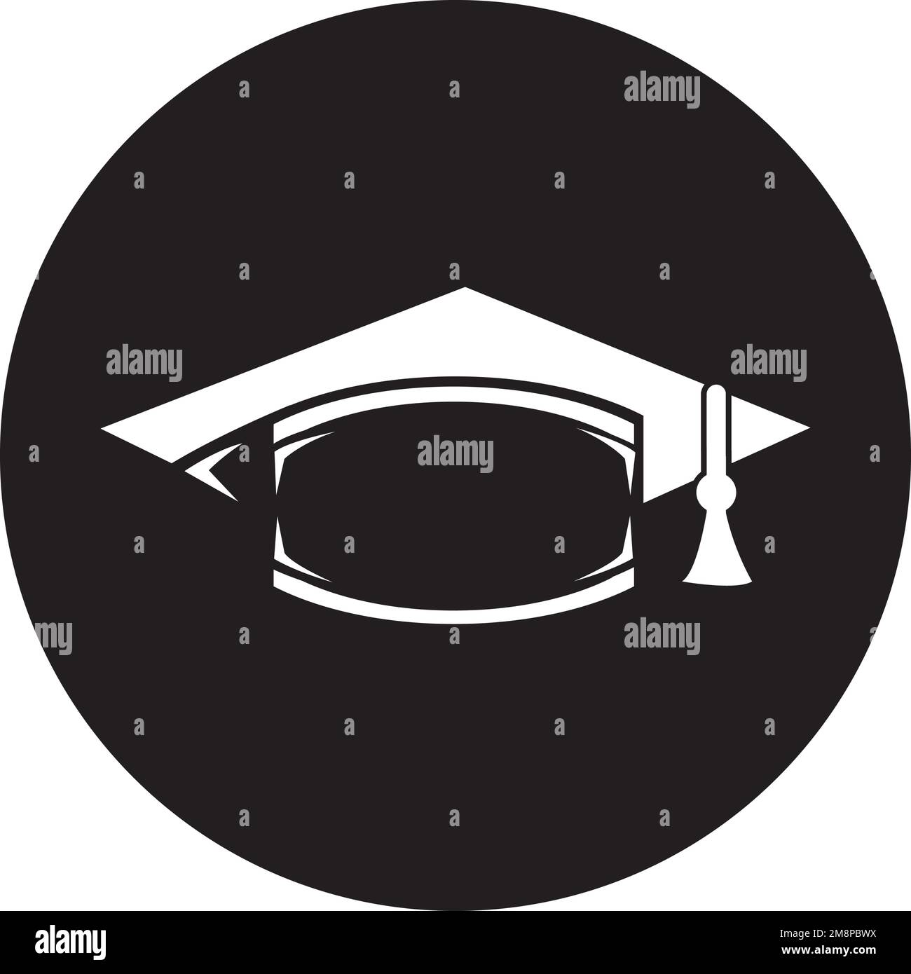 bachelor hat logo vektor template Stock Vector Image & Art - Alamy