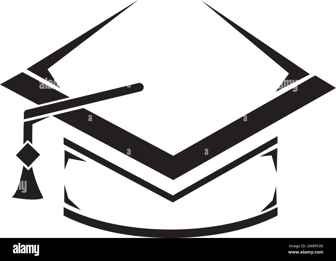 bachelor hat logo vektor template Stock Vector Image & Art - Alamy