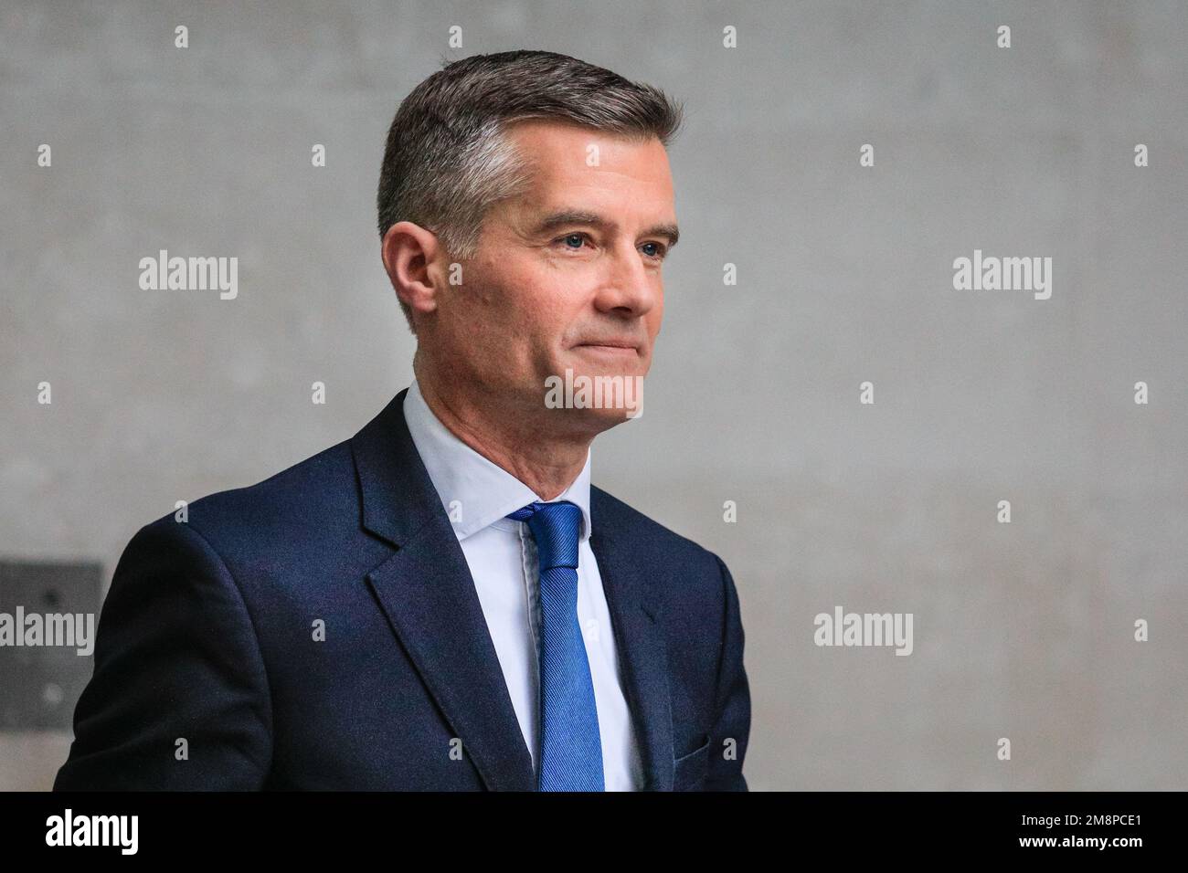 London, UK. 15th Jan, 2023. Mark Harper, MP, Transport Secretary ...