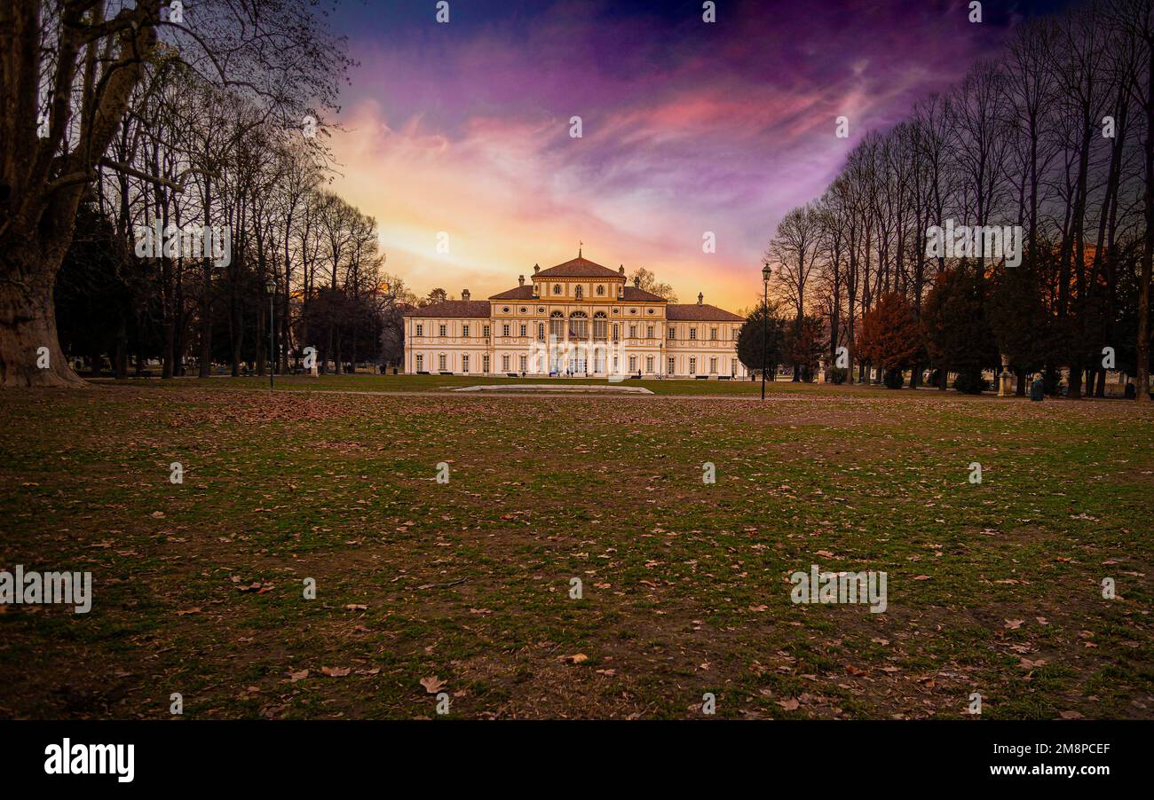 Italy Piedmont Turin Villa Tesoriera Stock Photo - Alamy