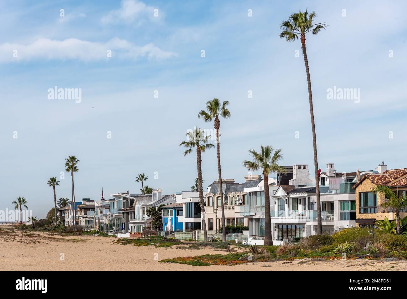 The Expensive beach homes on Balboa Beach in Newport Beach, California ...