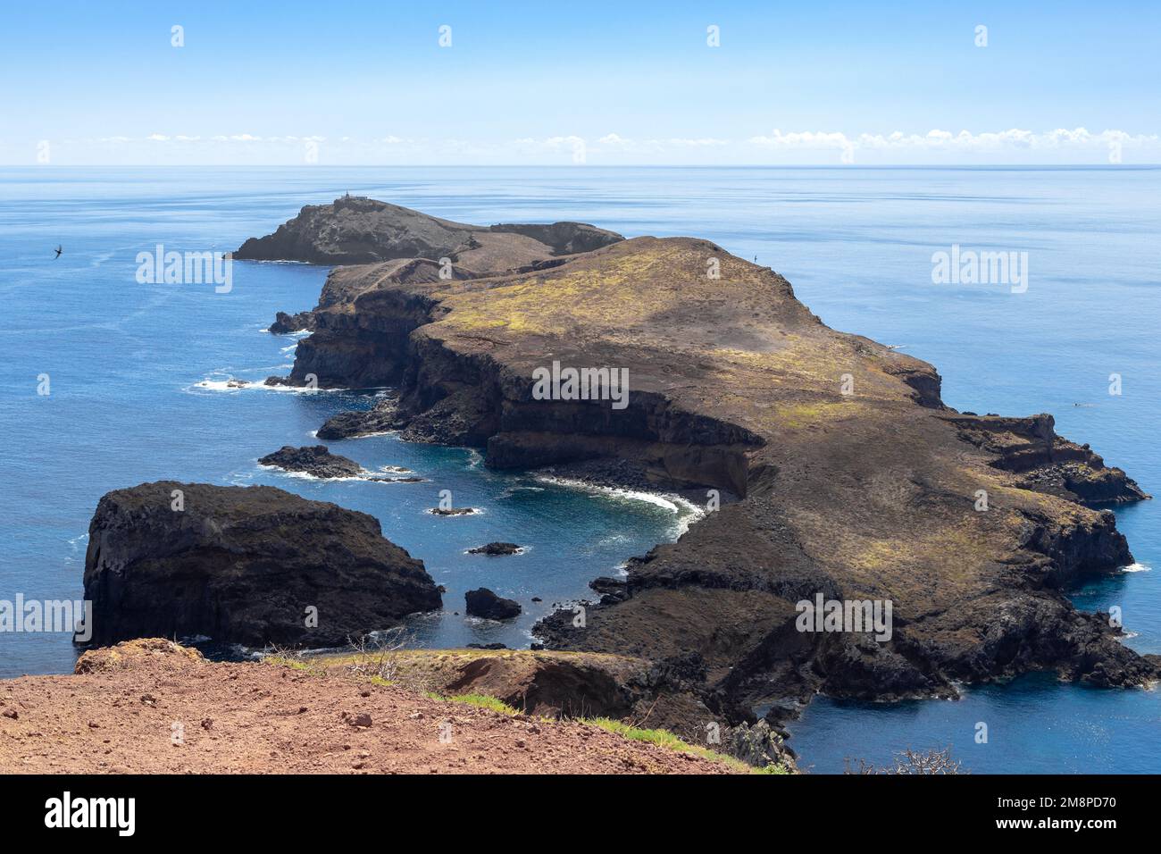 MADEIRA, PORTUGAL - AUGUST 28, 2021: This is the view from the tip of ...