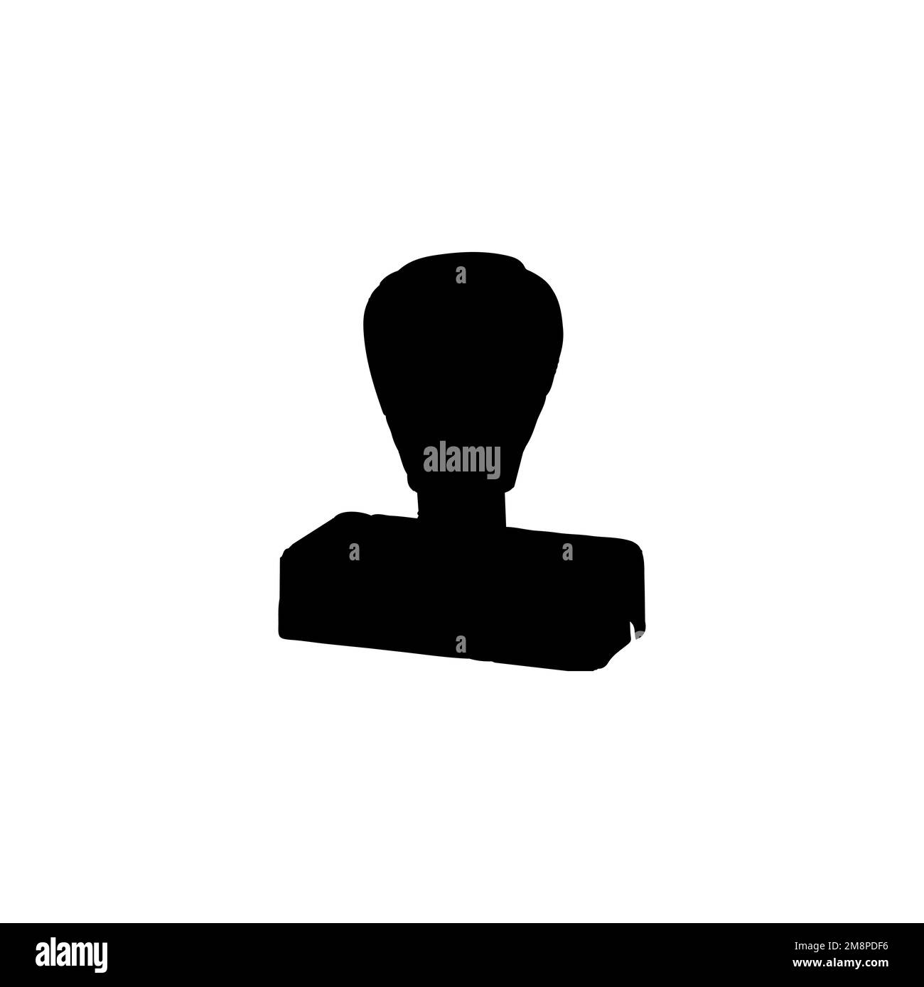 Rubber stamp icon. Simple style registration poster background symbol ...