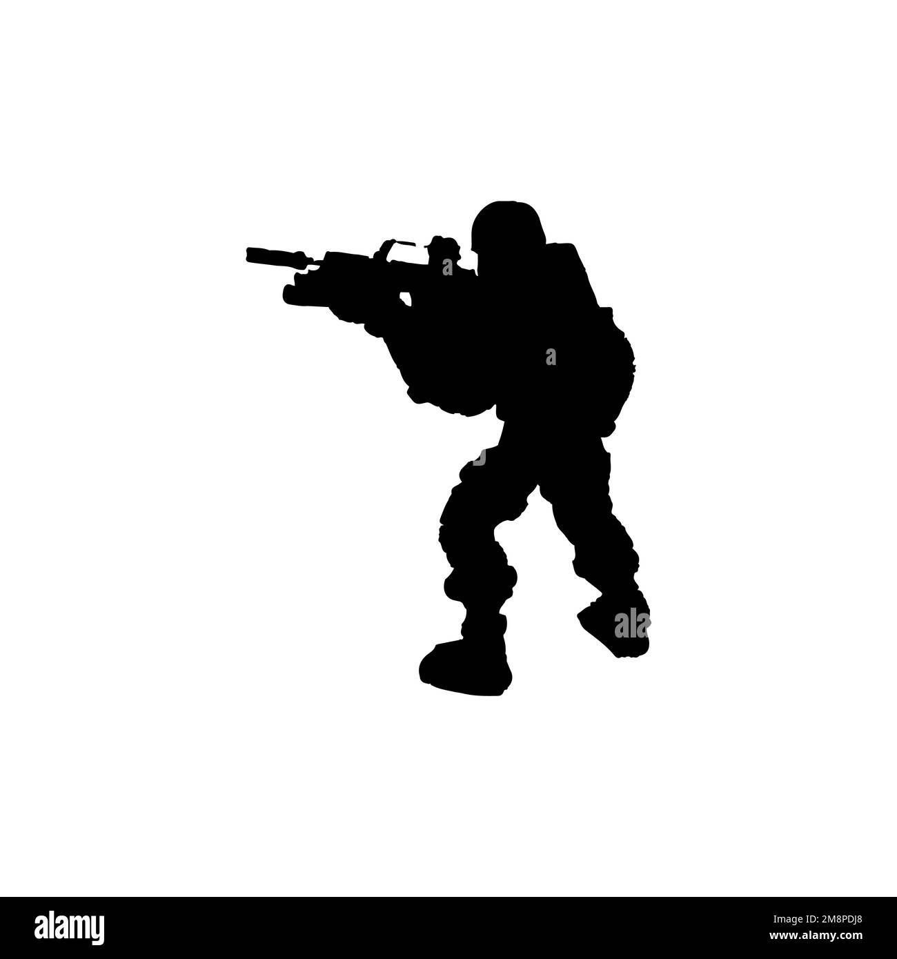 Commando Icon Simple Style No War Poster Background Symbol Gunn Shop Brand Logo Design Element
