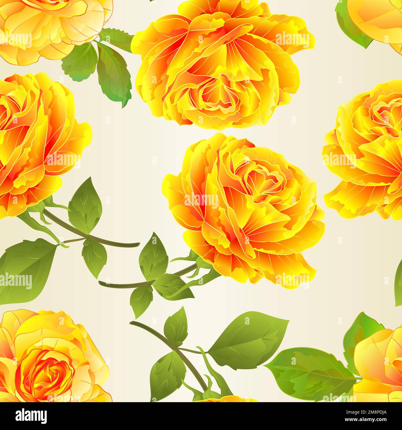 Seamless texture flower yellow roses festive background twig with ...