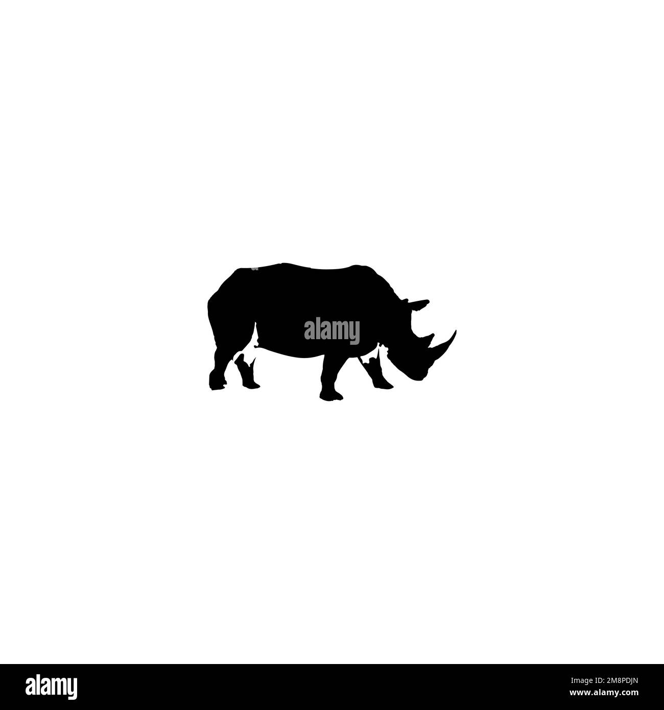 Rhino icon. Simple style African savannah safari travel agency big sale ...