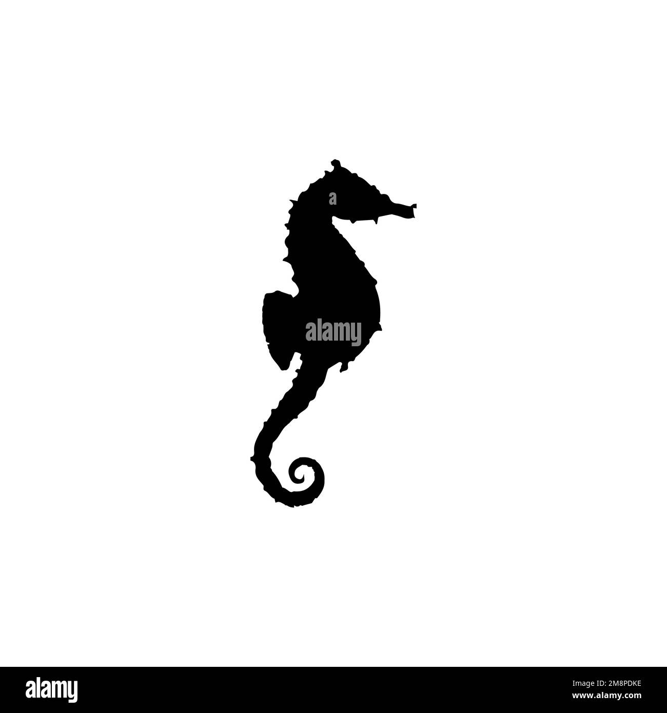 Seahorse icon. Simple style sea travel agency poster background symbol ...