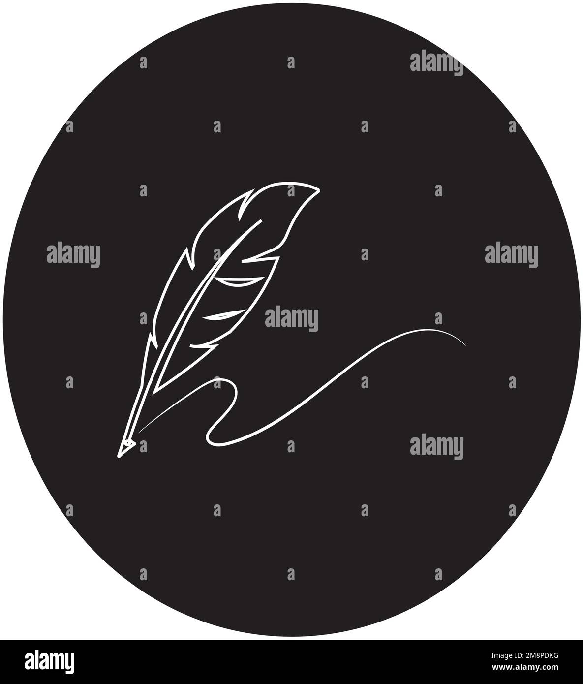 Feather ilustration logo vector template Stock Vector Image & Art - Alamy