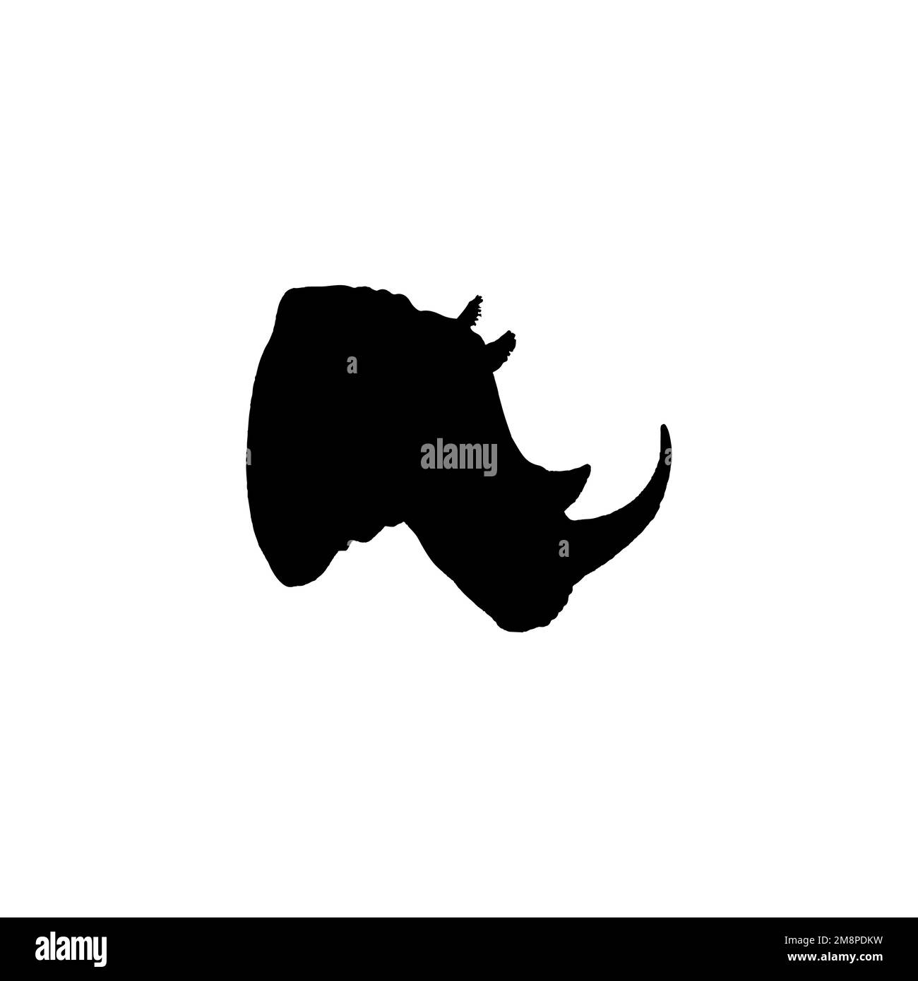 Rhino icon. Simple style African savannah safari travel agency big sale ...