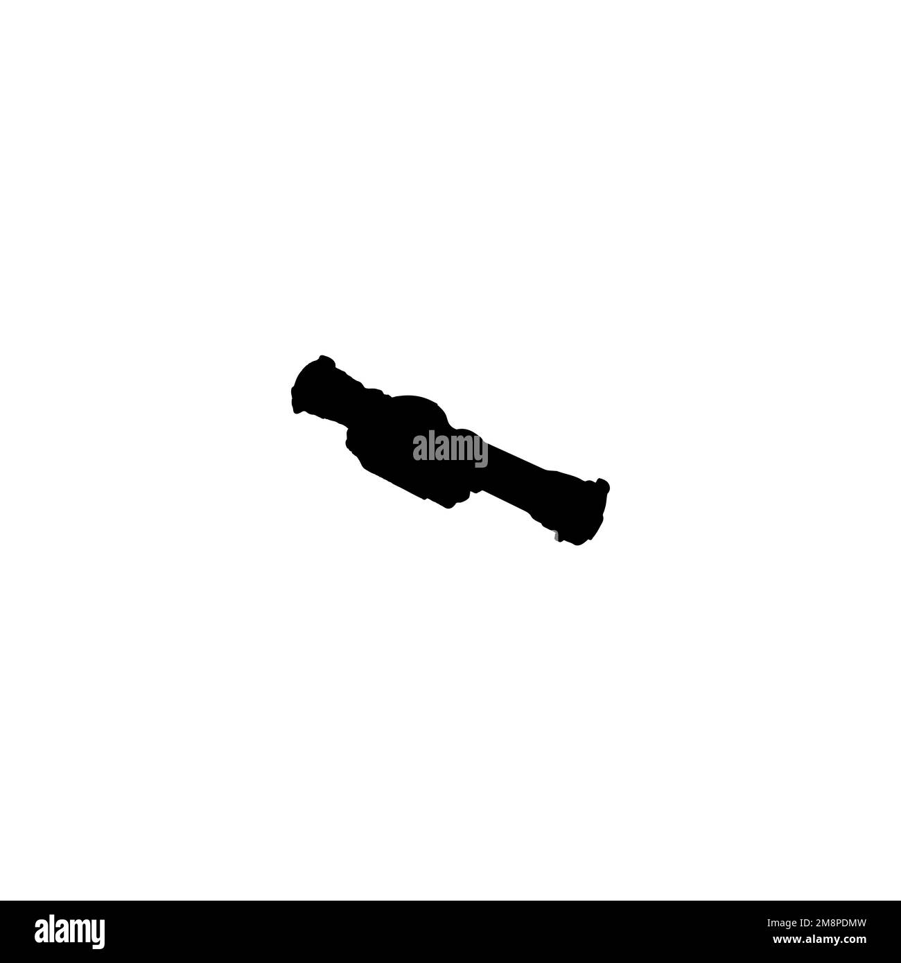 Optic riffle scope icon. Simple style poster background symbol. Optic ...