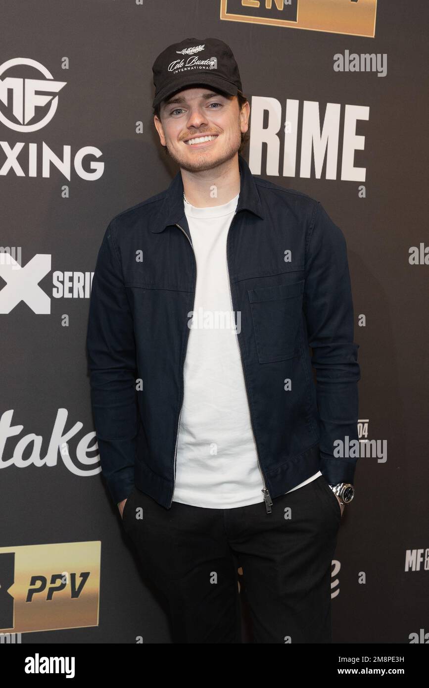 Jack Maynard arrives for the KSI v FaZe Temperrr fight at OVO Arena ...