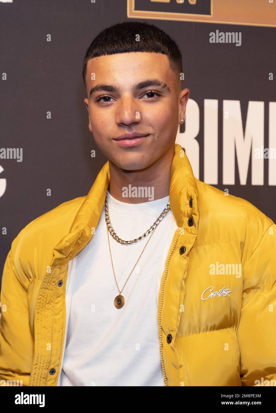 Junior Andre arrives for the KSI v FaZe Temperrr fight at OVO Arena ...