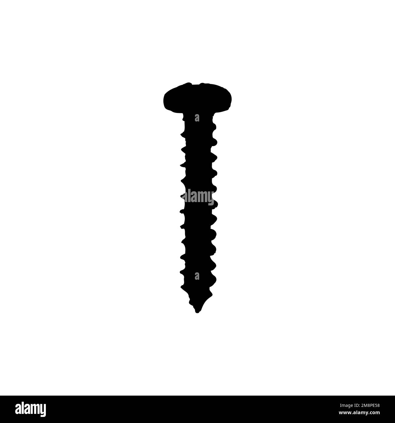 Screw icon. Simple style repair company poster background symbol. Screw ...