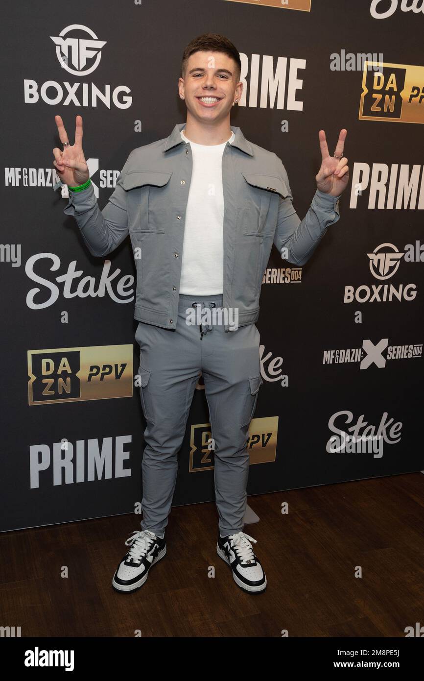 George Baggs arrives for the KSI v FaZe Temperrr fight at OVO Arena ...