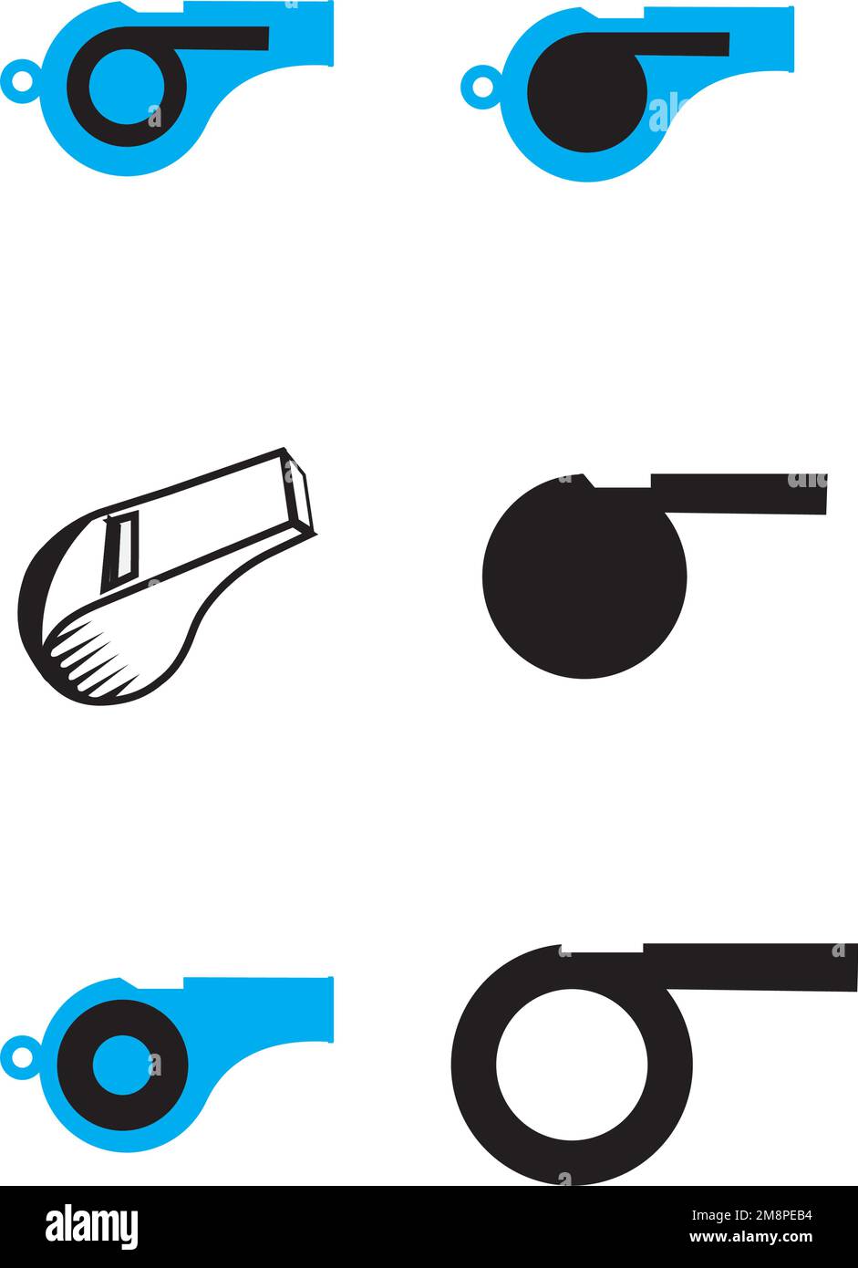 whistle icon logo vectortemplate Stock Vector Image & Art - Alamy