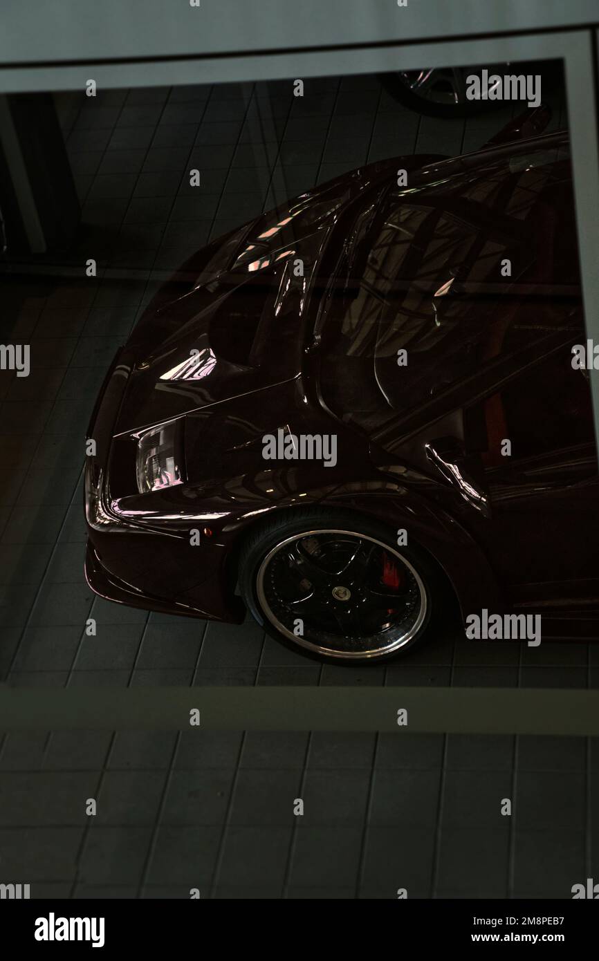 A topdown shot of the legendery Lamborghini Diabolo Stock Photo - Alamy