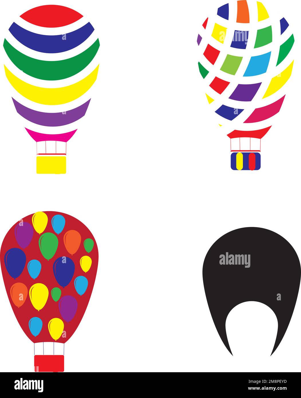 balloon icon logo vector template Stock Vector Image & Art - Alamy