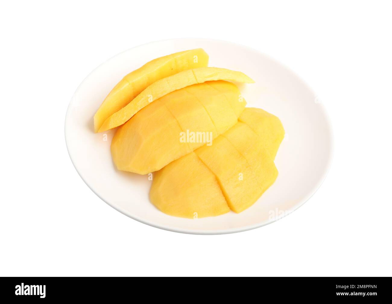 Each with a wedge of mango hi-res stock photography and images - Alamy