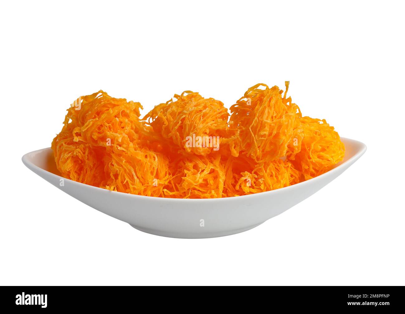 Sweet egg floss dry sweet egg floss desert traditional dessert in thai ...