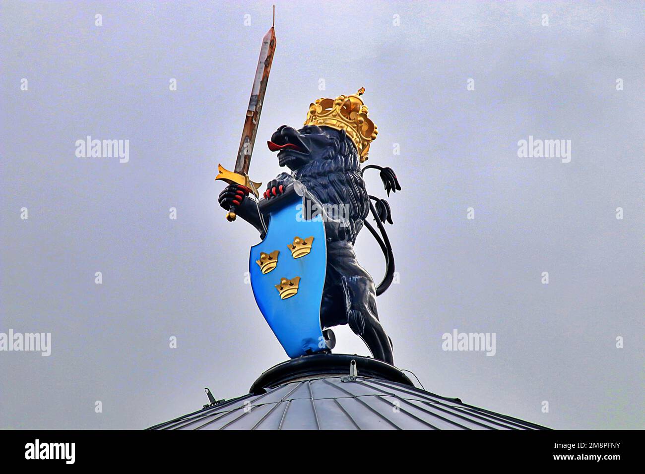 The Lion of The Lion Redoubt in Gothenburg, Sweden Stock Photo - Alamy