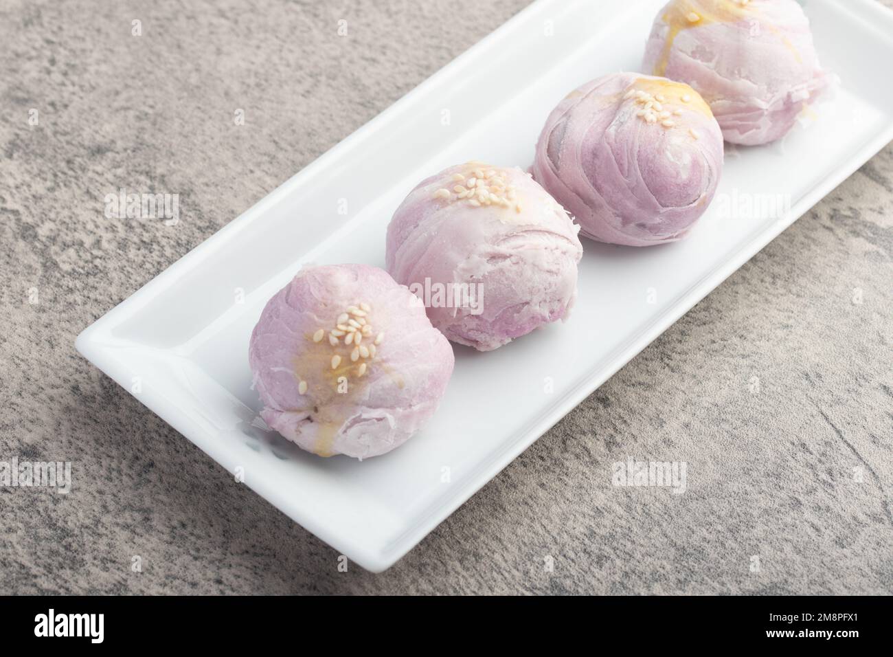 Chinese pastry with taro paste Stock Photo - Alamy