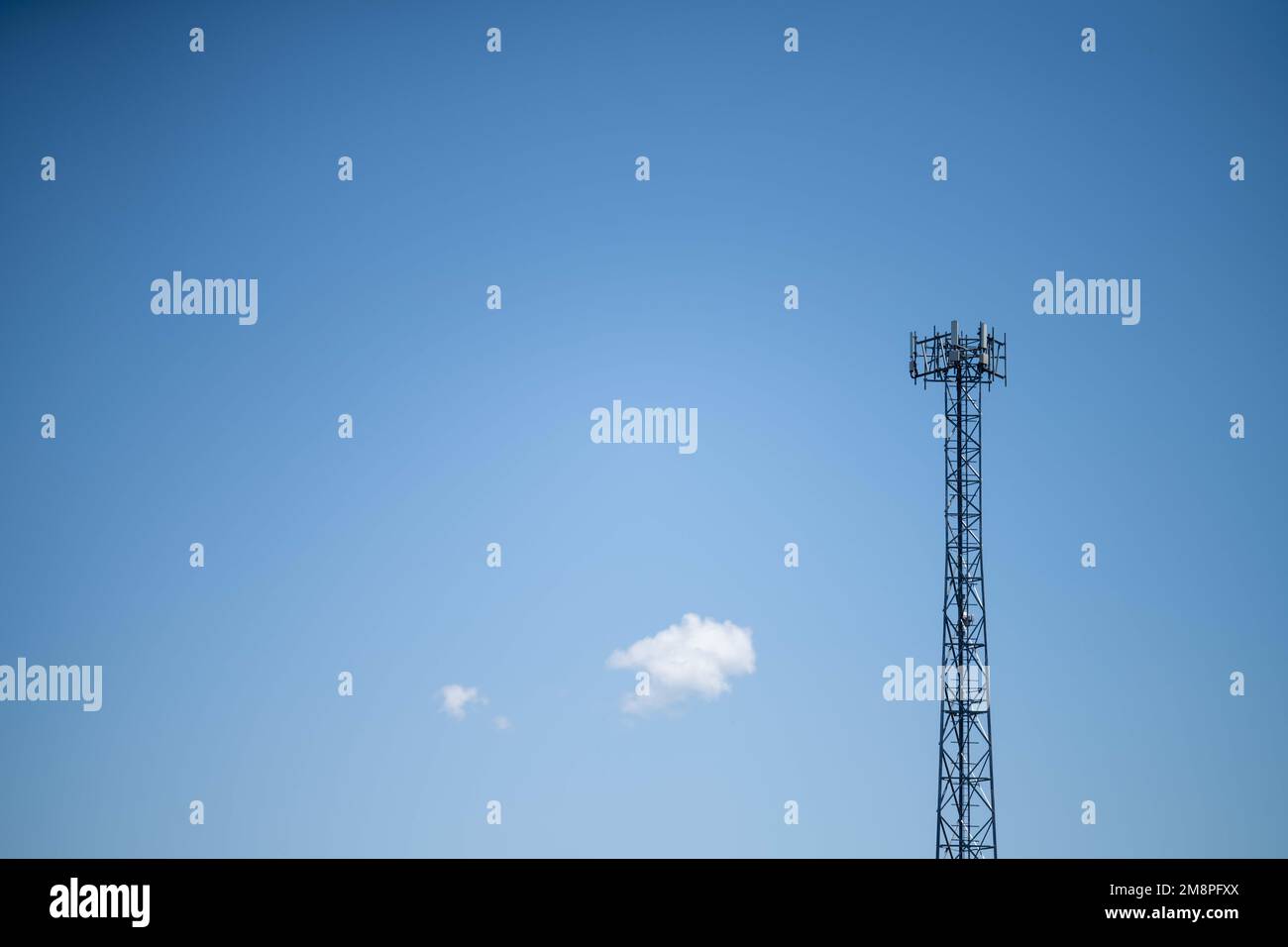 australian mobile tower in the bush and outback in summer Stock Photo ...