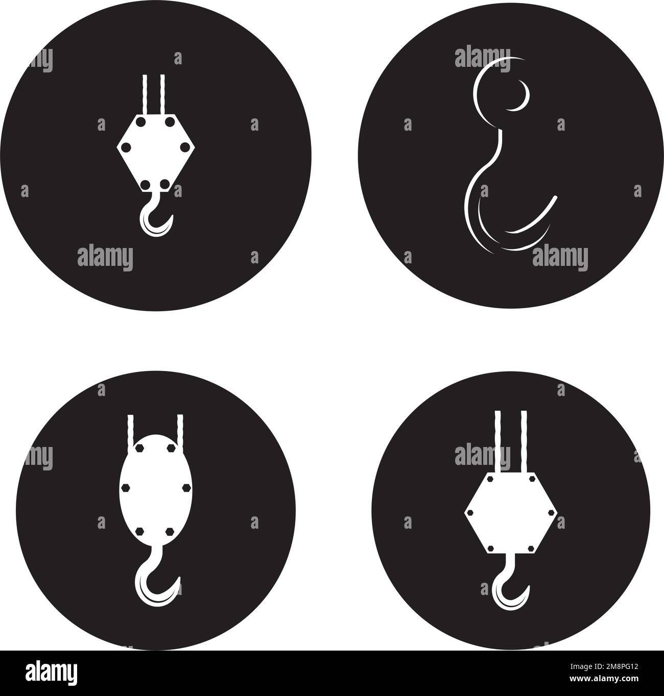 Crane vector icon modern Black and White Stock Photos & Images - Alamy