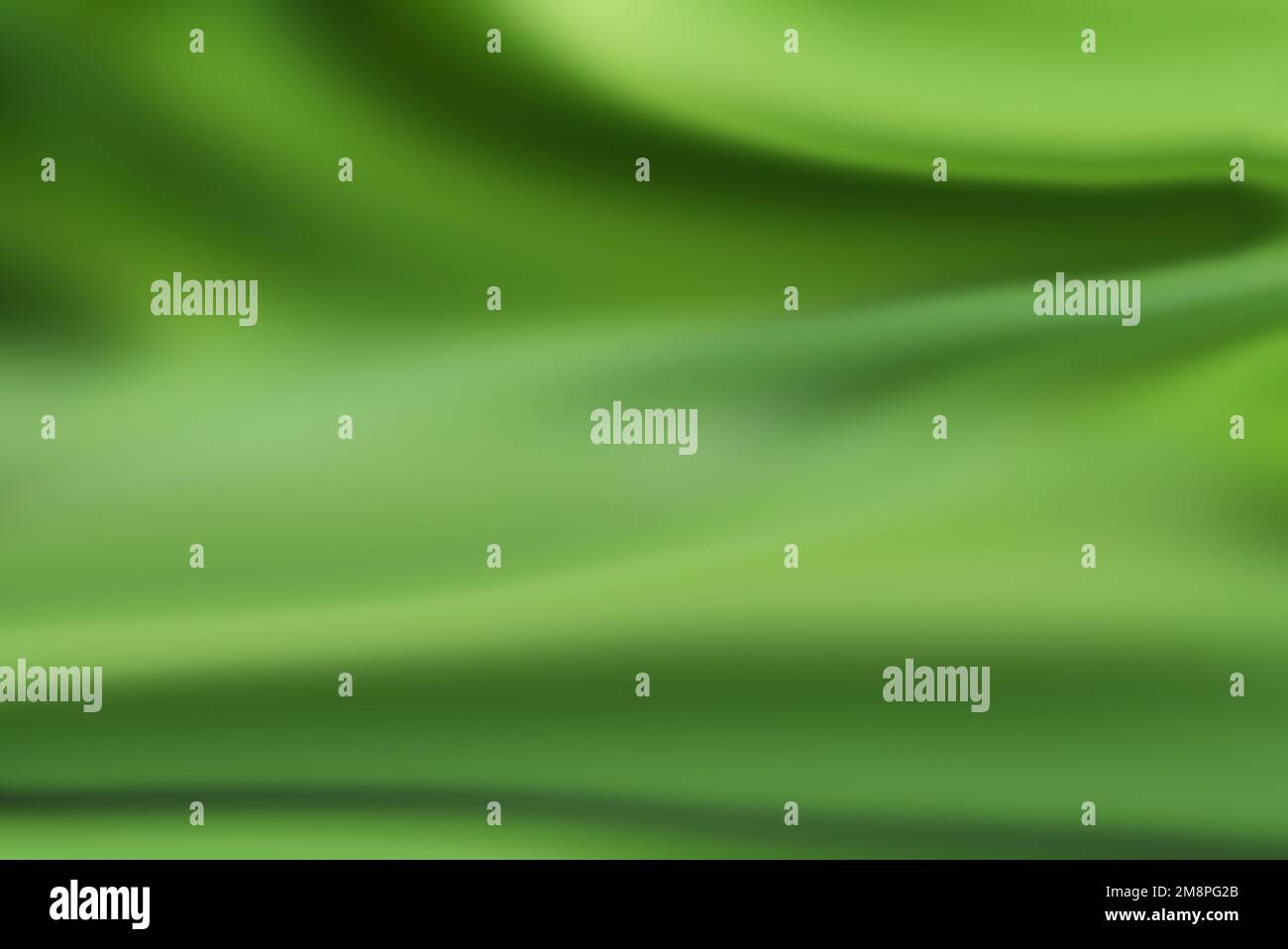 Abstract green color wave. Long horizontal background. Horizontally ...