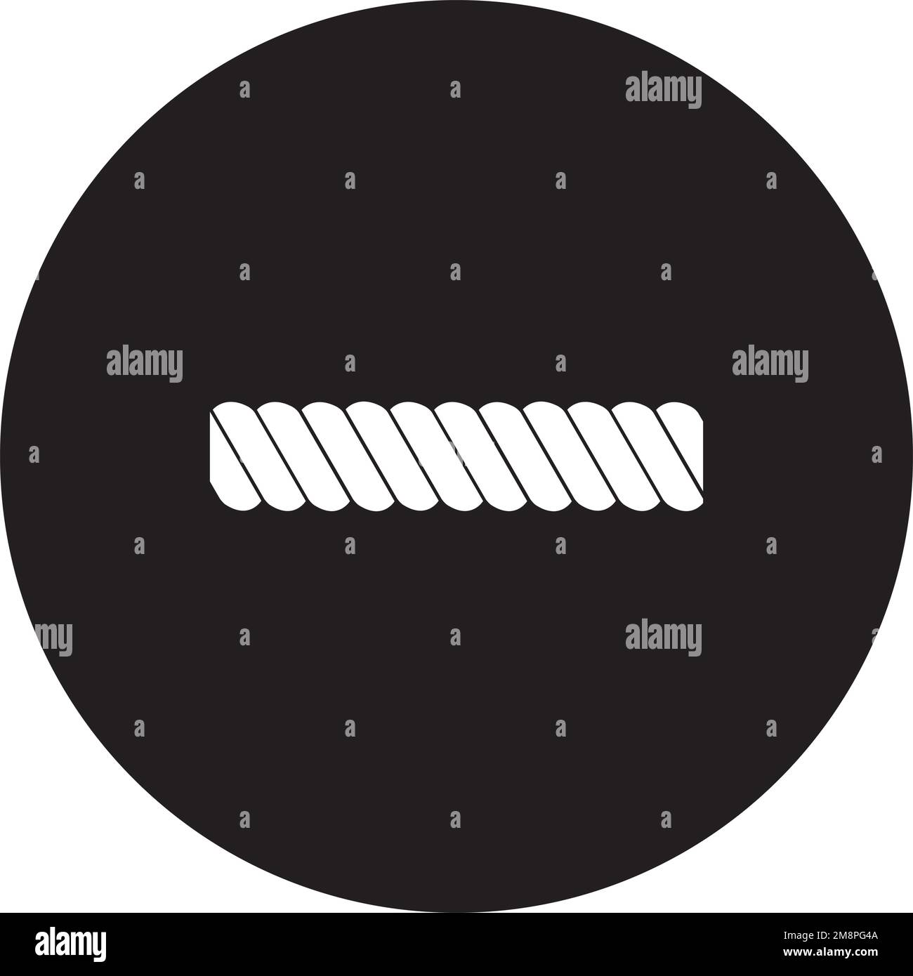 Letter rope logo Black and White Stock Photos & Images - Alamy