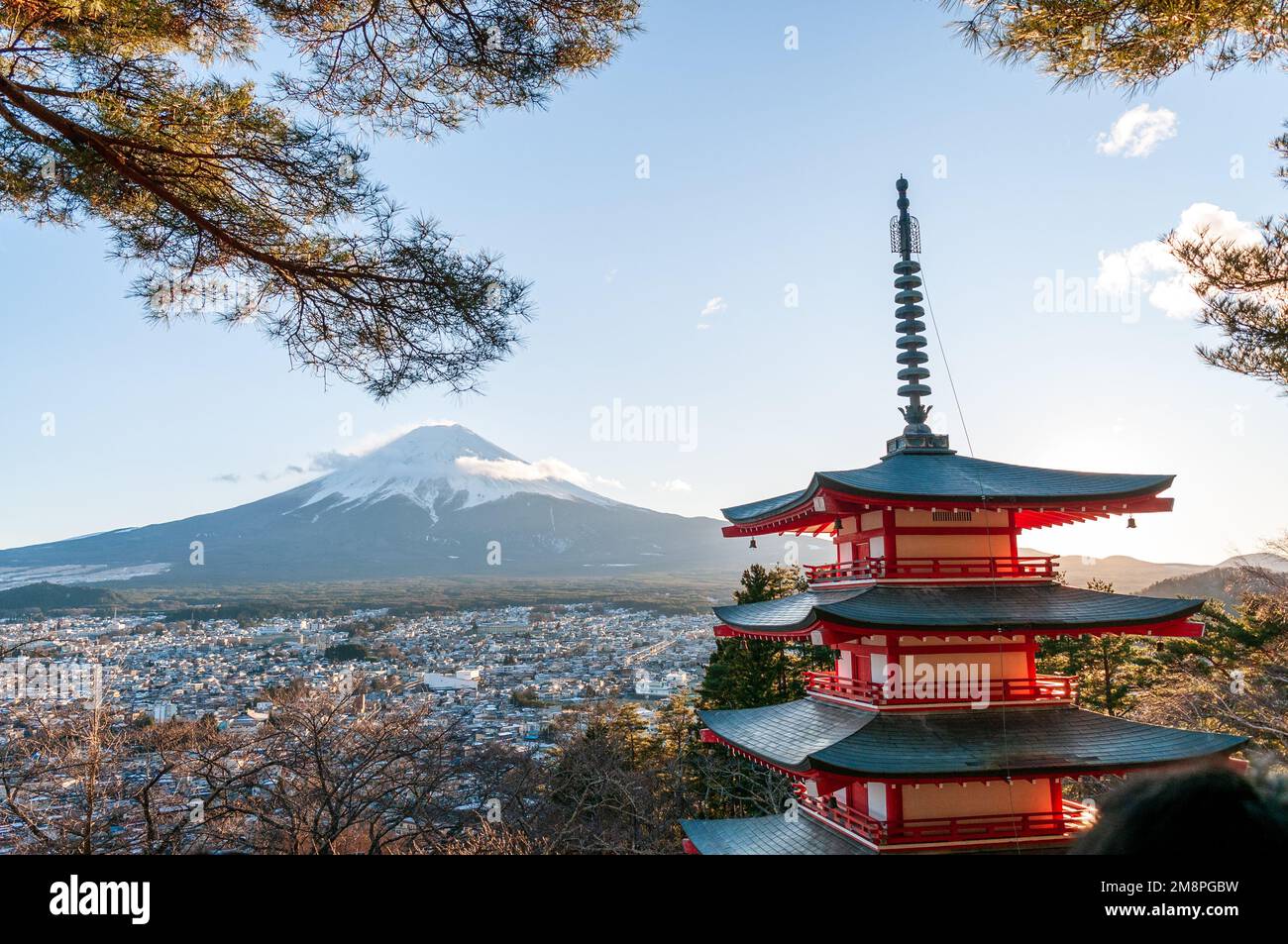Shimoyoshida, Japan - December 27, 2019. Outdoor shot of the famous ...