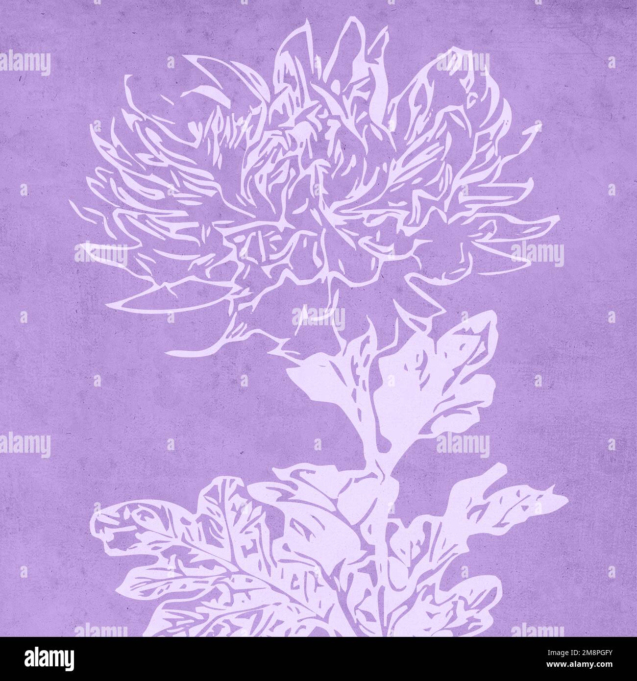 Printable trendy botanical card. Use for cover, wallpaper, wall art ...