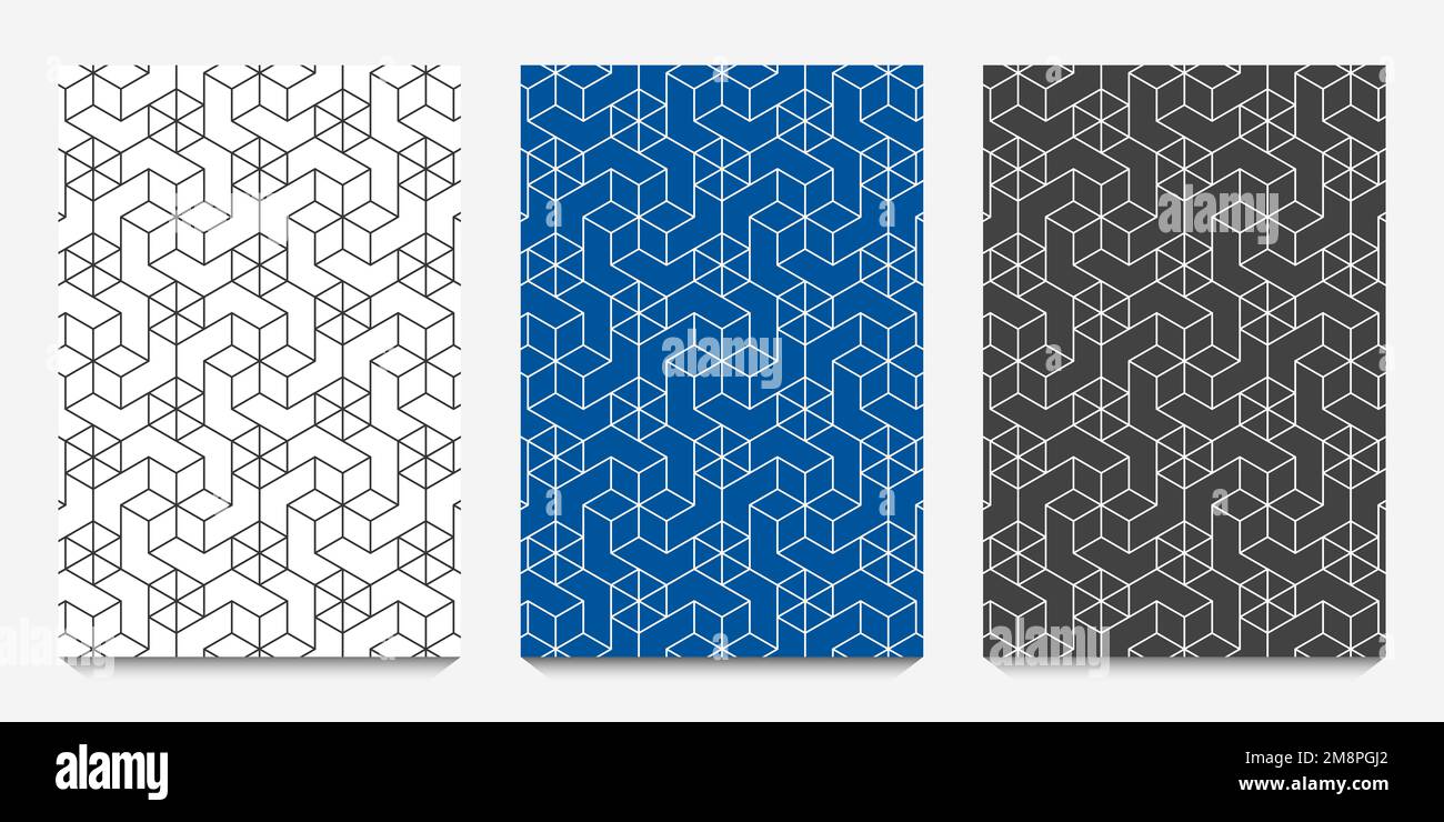 abstract multi colored star shape set, geometric texture background ...