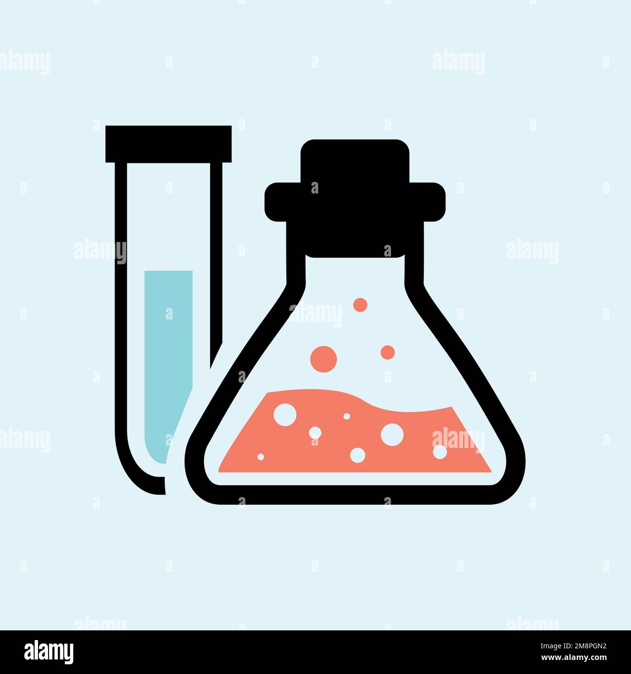 Chemistry flask icon. Science technology. flat design for chemistry ...