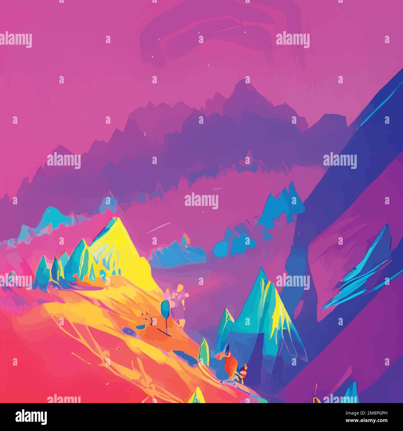 Anime painting Stock Vector Images - Alamy