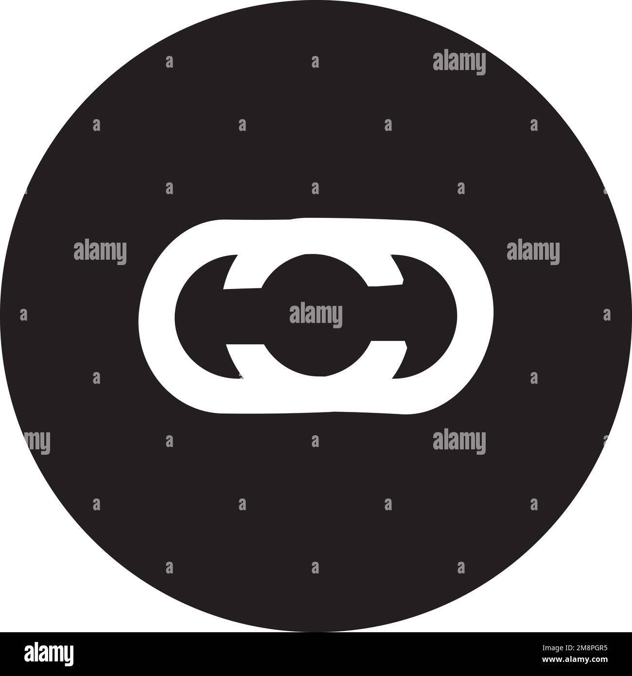 Heart link logo Black and White Stock Photos & Images - Alamy