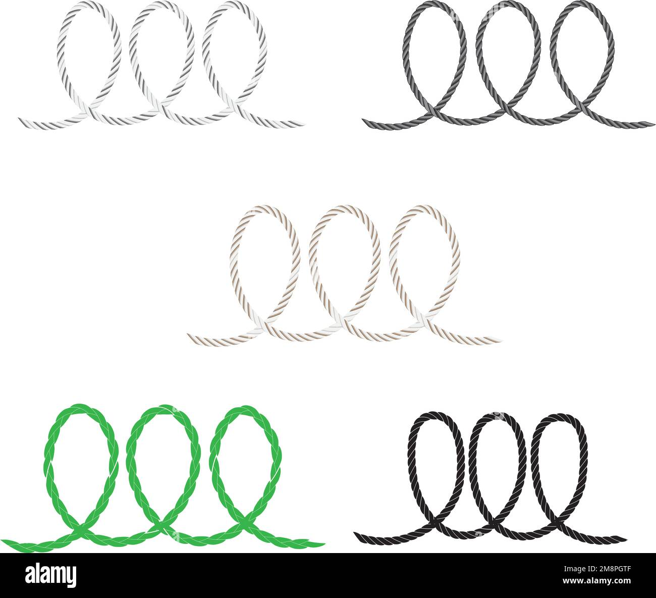 rope icon logo vector template Stock Vector Image & Art - Alamy