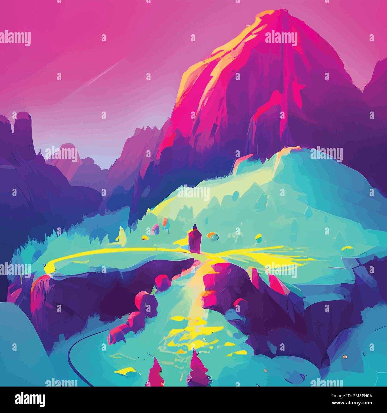 Grassland vector hi-res stock photography and images - Alamy