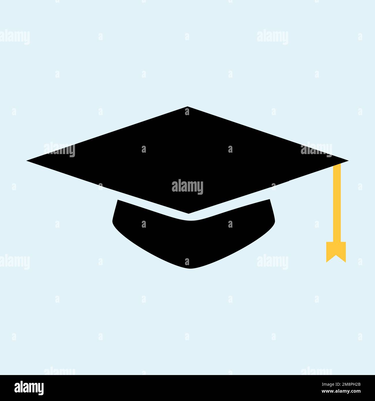 Black color degree cap vector Stock Vector Image & Art - Alamy