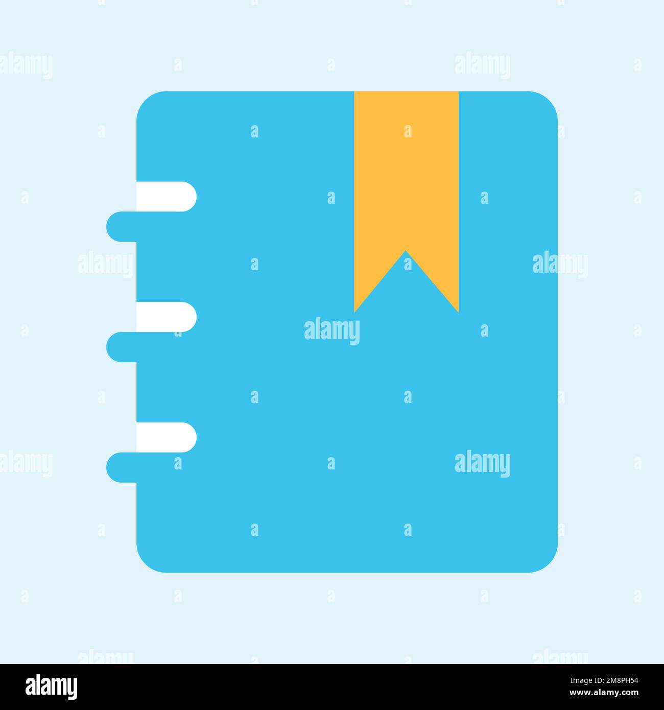 Diary for record in blue color icon Stock Vector Image & Art - Alamy