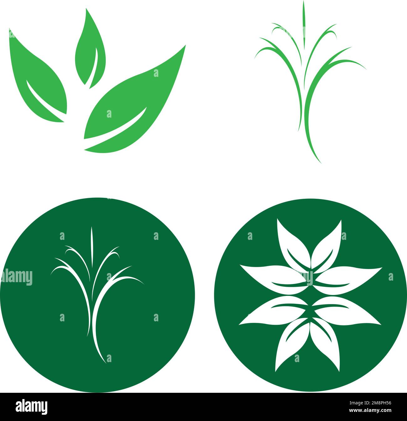 leaf logo icon vektor illustration design Stock Vector Image & Art - Alamy