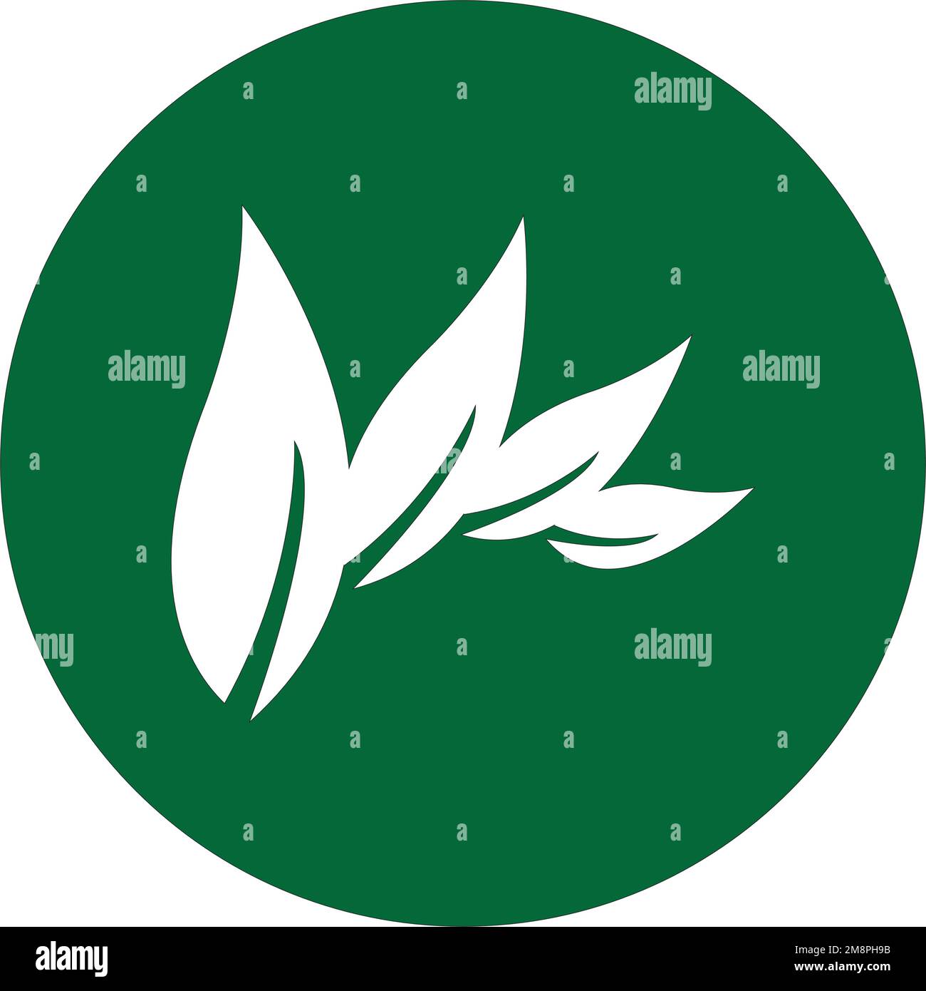 leaf logo icon vektor illustration design Stock Vector Image & Art - Alamy