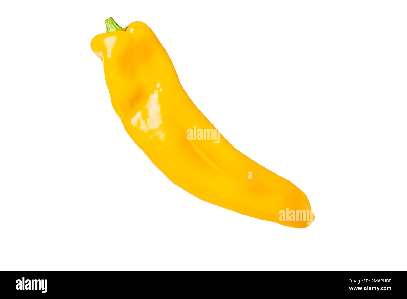Fresh yellow capsicum sweet pepper isolated Stock Photo - Alamy