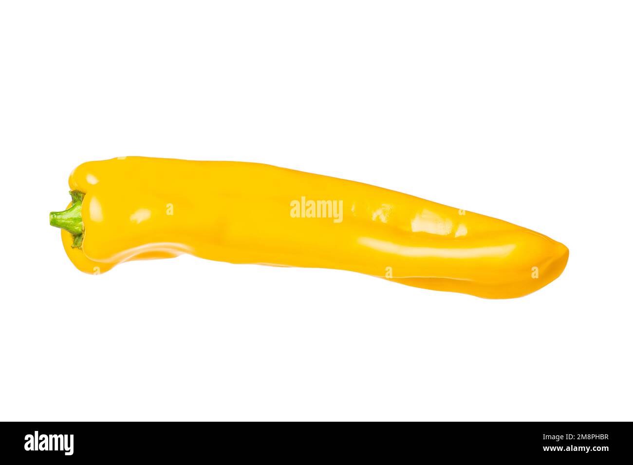 Fresh yellow capsicum sweet pepper isolated Stock Photo - Alamy