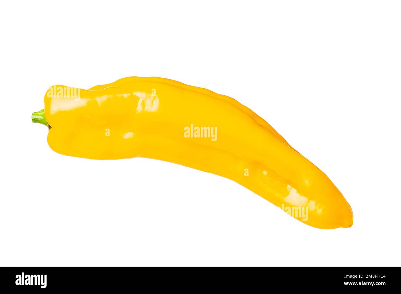 Fresh yellow capsicum sweet pepper isolated Stock Photo - Alamy
